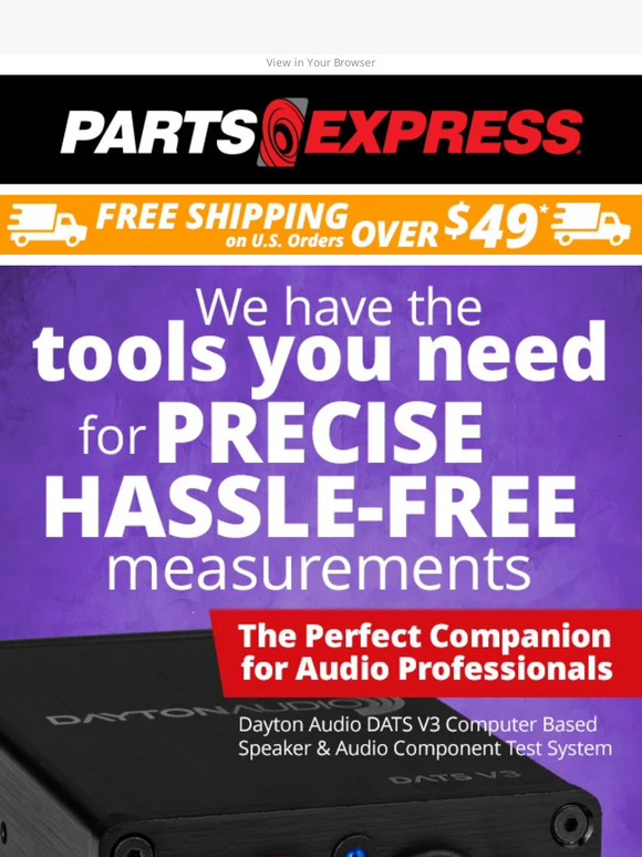 Parts Express: WE HAVE THE TOOLS YOU NEED... | Milled