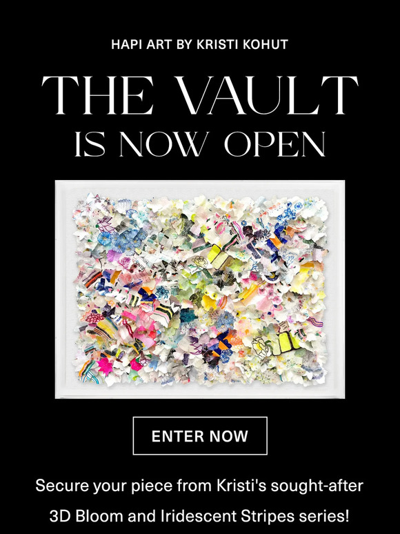 Hapi Art: THE VAULT: New 3D Bloom & Iridescent Stripes Original Artworks! | Milled