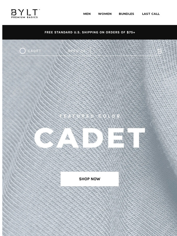 BYLT Basics: 🆕 Featured Color - Cadet | Milled