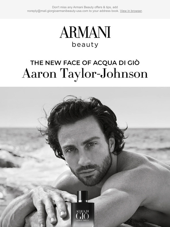 Giorgio Armani Beauty: Introducing Aaron Taylor-Johnson: The New Face ...