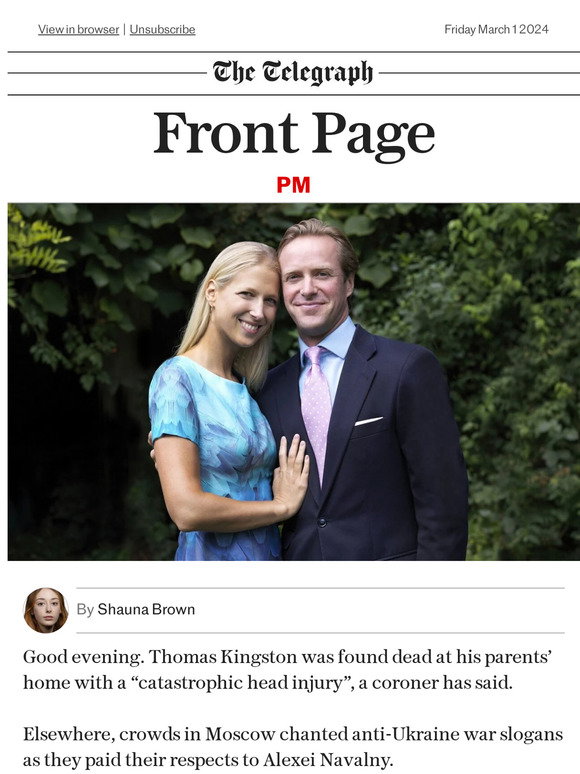 The Telegraph: Lady Gabriella Windsor’s husband died from ‘catastrophic ...