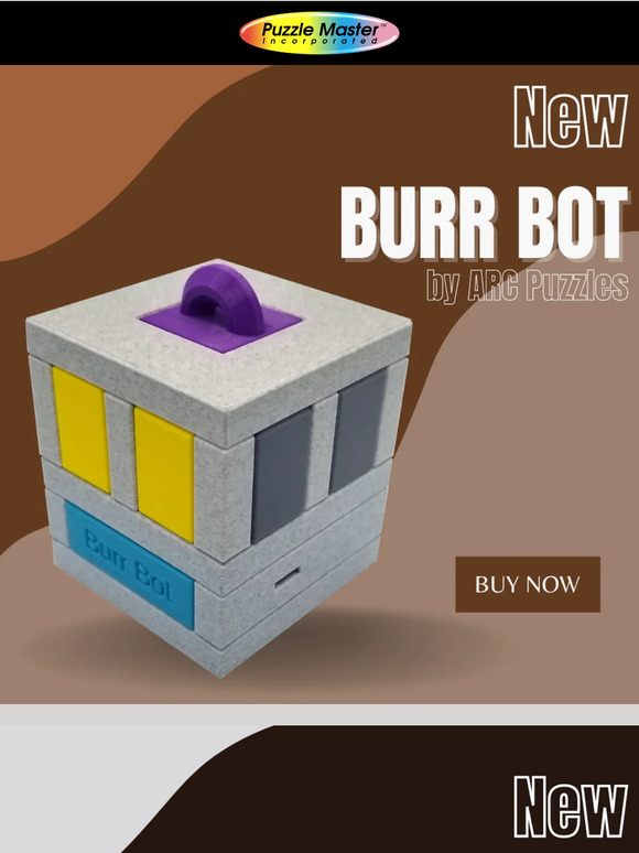 Puzzle Master: —, Brilliant 3D Printed Puzzle, Burr Bot | Milled