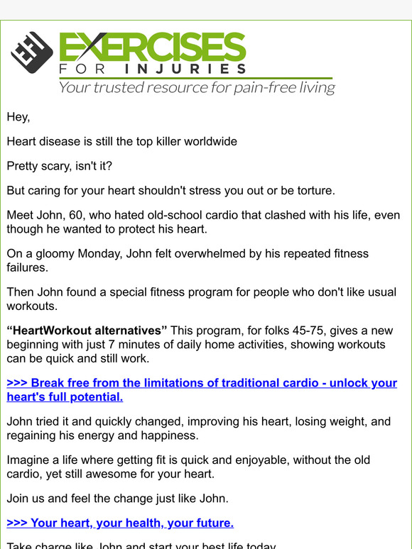 Exercises For Injuries: 7-Minute Heart Workout Solution | Milled