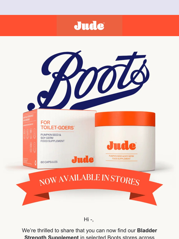 Jude: Jude Is Now Available In Boots 🎉 | Milled