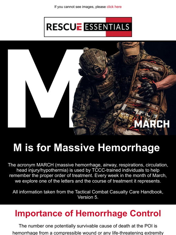 Rescue Essentials: MARCH through March: M is for Massive Hemorrhage ...