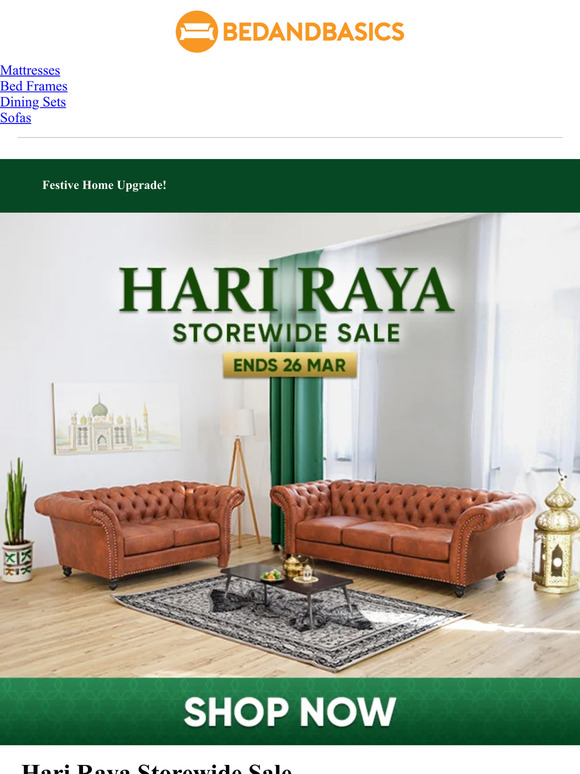 BedandBasics: Hari Raya Storewide Sale is HERE 🥳 | Milled