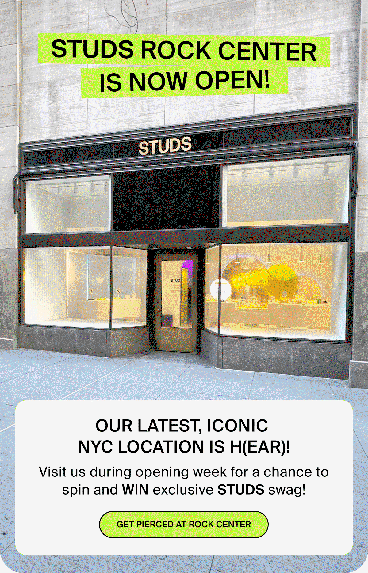 Studs: 🎉NOW OPEN: STUDS Rock Center 🎉 | Milled
