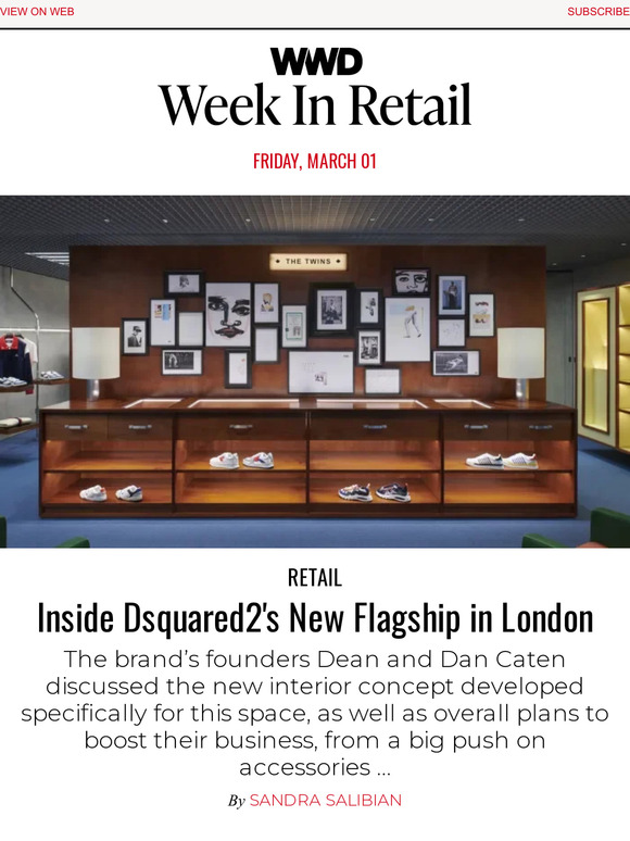 Women's Wear Daily: Inside Dsquared2's New Flagship in London | Milled