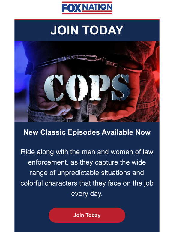 Fox News: New Classic COPS Episodes Available Now! | Milled