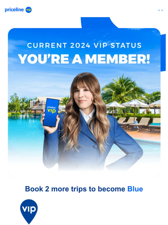 Priceline: Enclosed: Your Monthly VIP Summary | Milled