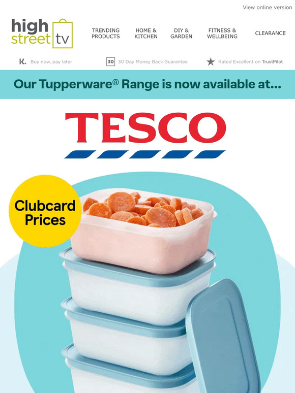 High Street TV: Our Tupperware Range is now available at Tesco! | Milled