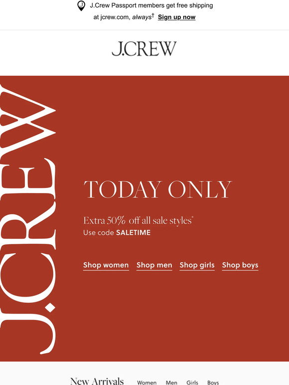 J.Crew: Last chance: 50% off swim & more + extra 10% off… | Milled