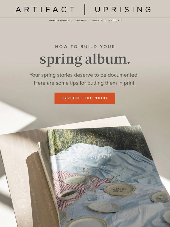 Artifact Uprising: How to build your spring album | Milled