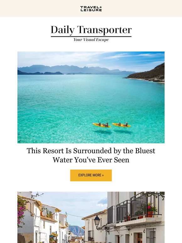 Travel + Leisure: This Resort Is Surrounded by the Bluest Water You've ...