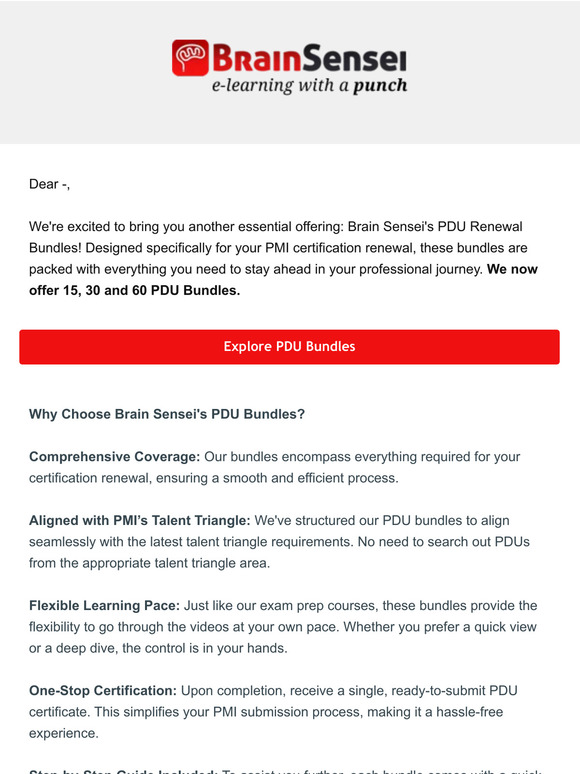 Brain Sensei Inc.: Renew Your PMI Certification with Ease – Discover ...