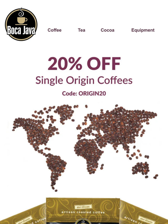 Boca Java: 20% OFF ☕ from Around the 🗺️ | Milled