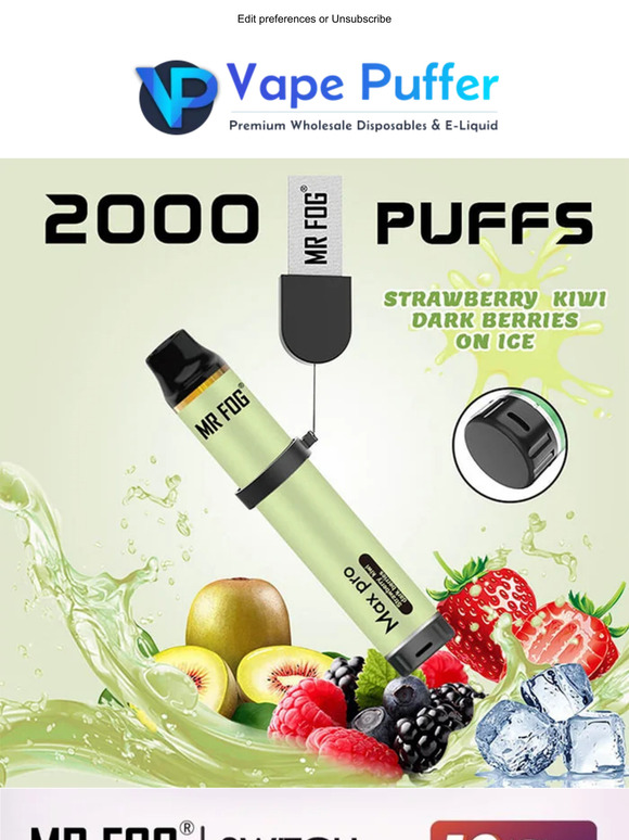 Vapepuffer: 🍓New Arrivals! Try Mr.Fog Disposable Vape today and ...