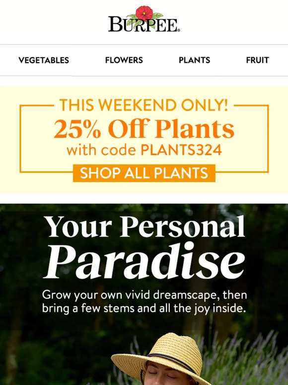 Burpee: Order your plants - 25% off now 💐 | Milled