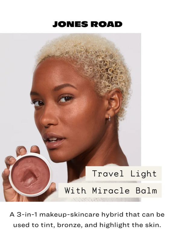 Jones Road Beauty: Travel Light with Miracle Balm | Milled