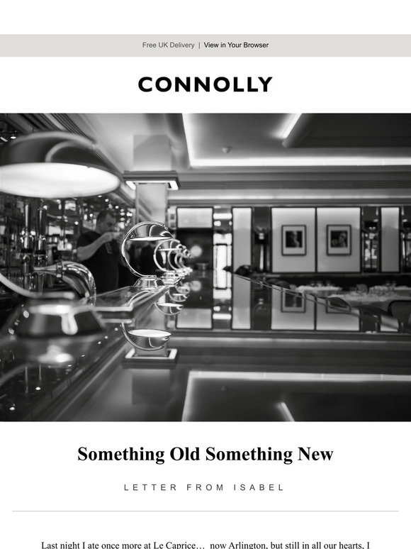 Connolly: Letter from Isabel: Something Old Something New | Milled