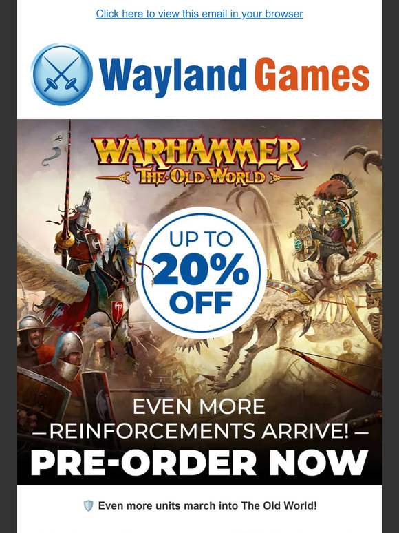 Wayland Games: 🛡️ Even More Units March Into The Old World! | Milled