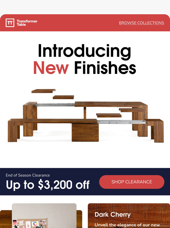 Transformer Table: Introducing our NEW table colors! 🥳 | Milled