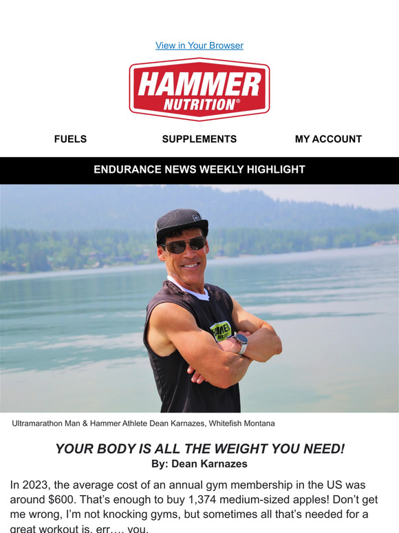 Hammer Nutrition: Body Weight Exercises | Milled