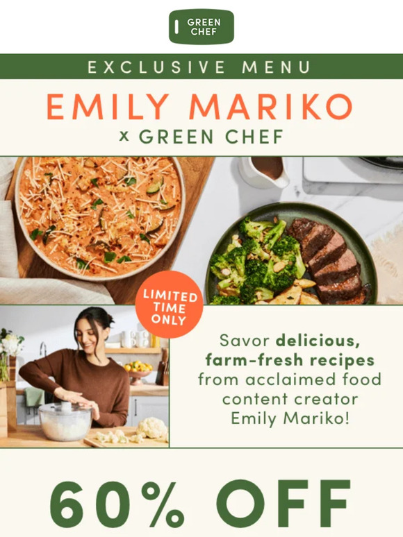 Green Chef: Mouthwatering recipes by Emily Mariko ️ | Milled