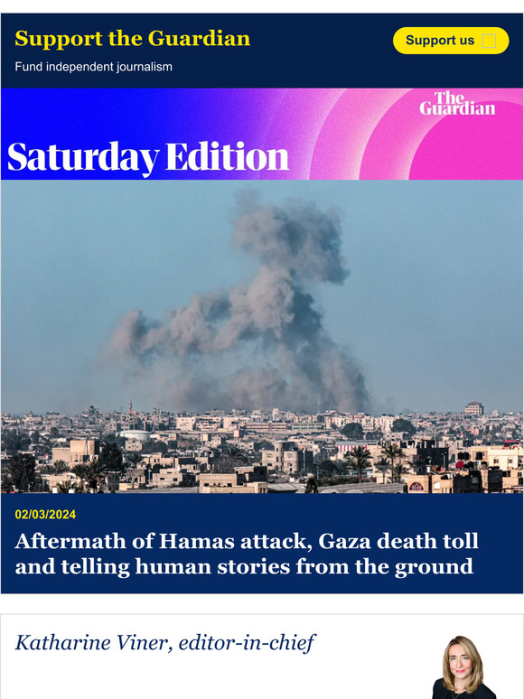 The Guardian: Reporting from Israel and Gaza | Saturday Edition from ...