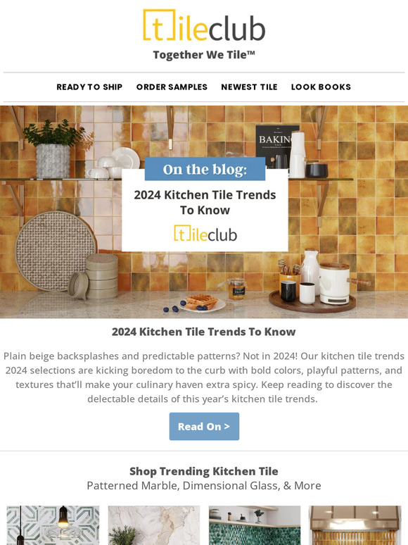 Tile Club: 🤩 2024 Kitchen Tile Trends to Know | Milled