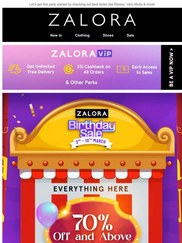 ZALORA SG: Birthday Vibes Only - Everything From 70% Off & Beyond 🥳 ...