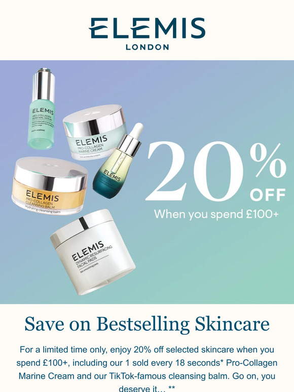 Elemis: 20% Off Rose Pro-Collagen Formulas | Milled