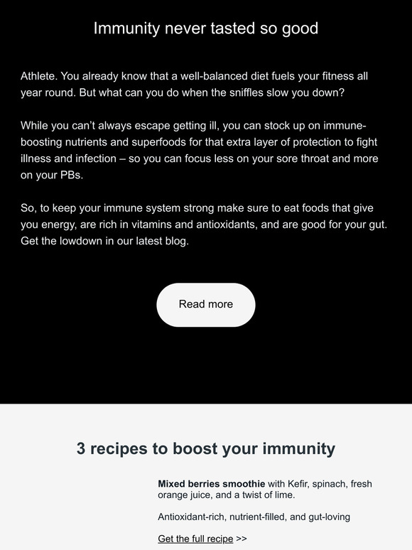 Freeletics: 3 must-try immunity-boosting recipes | Milled