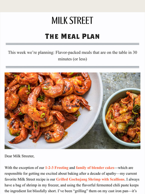 Milk Street Kitchen: Frozen shrimp + gochujang = weeknight bliss | Milled