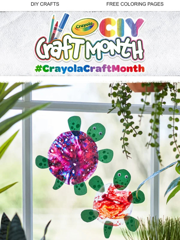 Crayola: 🐢 Shell-ebrate Creativity with the Turtle Suncatcher Craft ...