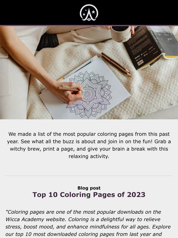 Wicca Academy: Top 10 Coloring Pages of 2023 🎨 | Milled