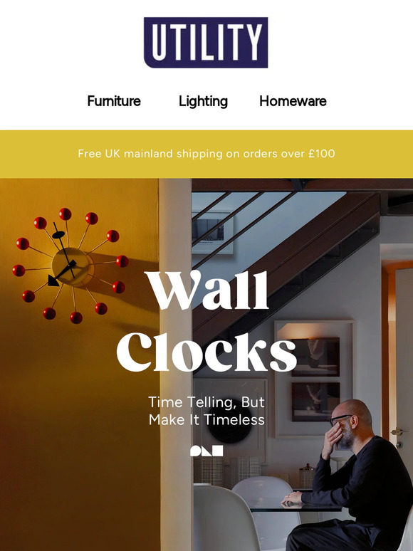 Utility Design: 🟣 Designer Wall Clocks | Milled