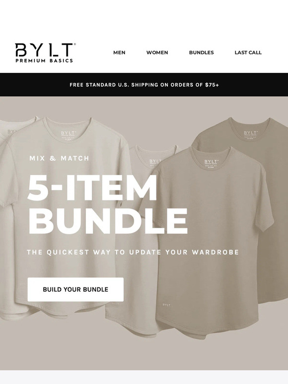 BYLT Basics: 🔥 The Ultimate 5-Item LUX Bundle - NEW Colors Added | Milled