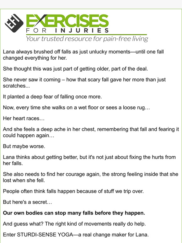 Exercises For Injuries: Why Falling Should Never Be Part of Aging | Milled