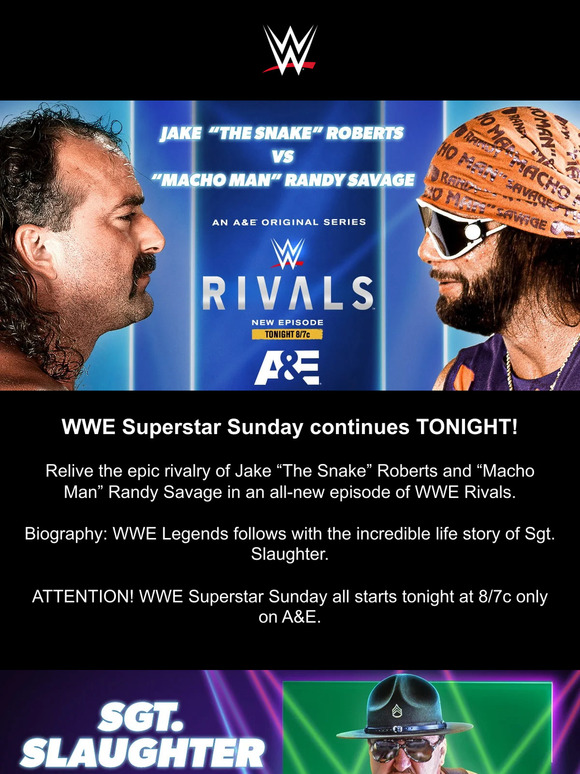 WWE Shop: WWE Superstar Sunday continues with Jake “The Snake” Roberts ...