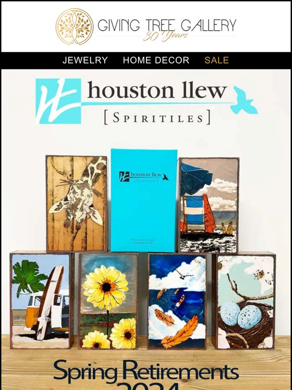 The Giving Tree Gallery: 6 Retiring Houston Llew Spiritiles | Milled