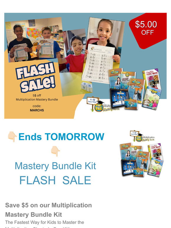 Times Tales: 📣Ends Tomorrow! $5 off Multiplication Mastery Bundle-code ...