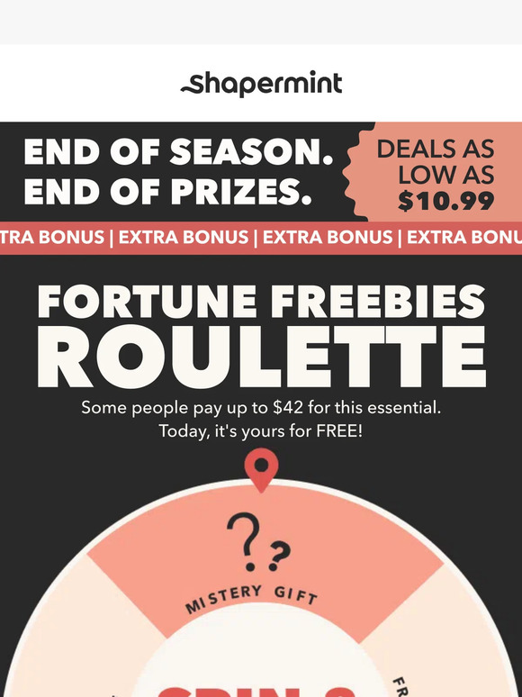 Shapermint: Spin the wheel & claim your FREEBIE | Milled