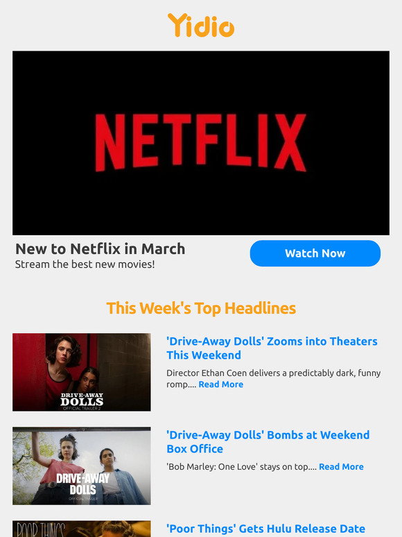 Yidio: New Movies and Shows on Netflix this Month! | Milled