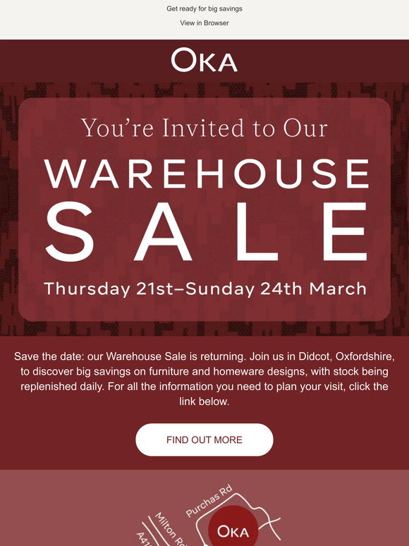 OKA: Our Warehouse Sale is back | Milled