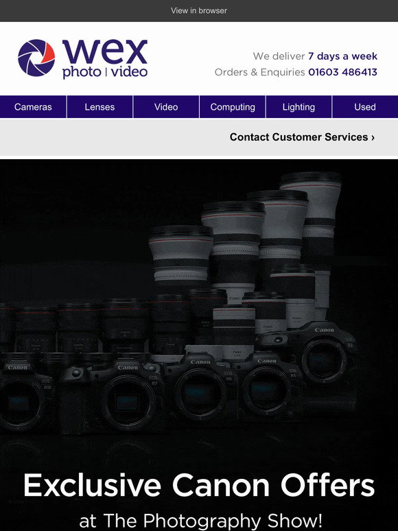 Wex Photo Video: Explore Exclusive Canon Offers at The Photography Show ...