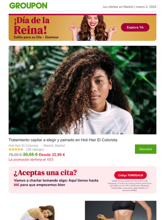 Groupon: Tratamiento capilar a elegir y peinado en Holi Hair El ...