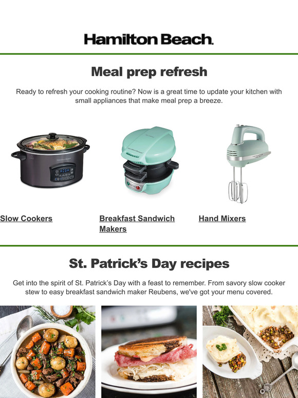 Hamilton Beach: Kitchen essentials for your St. Patrick's Day menu 🍀 ...
