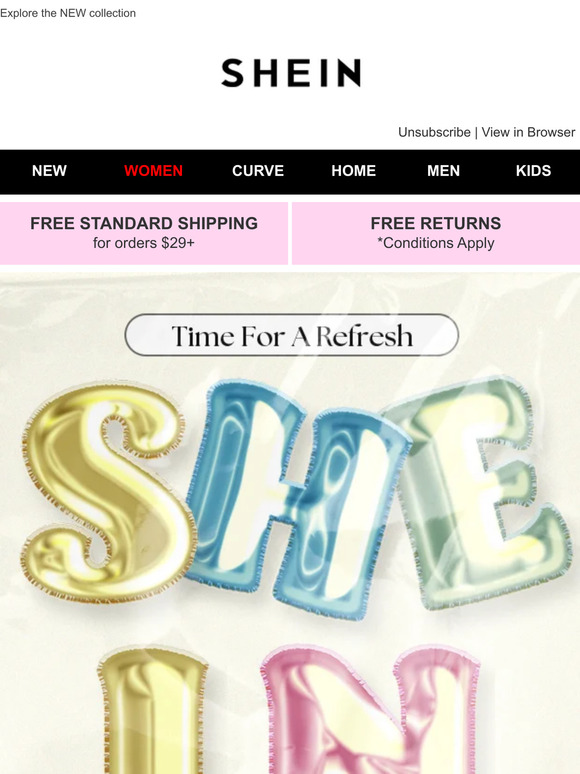 SHEIN Email Newsletters: Shop Sales, Discounts, and Coupon Codes