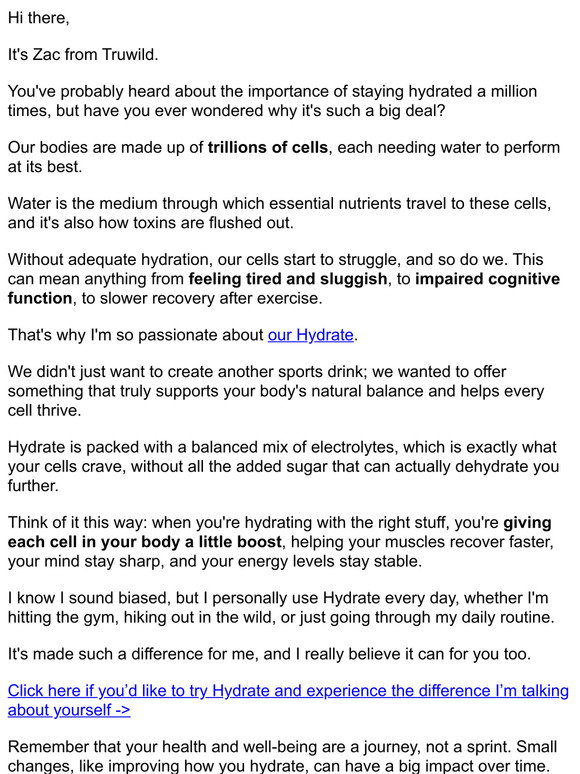 TruWild: How hydration affects every cell in your body | Milled
